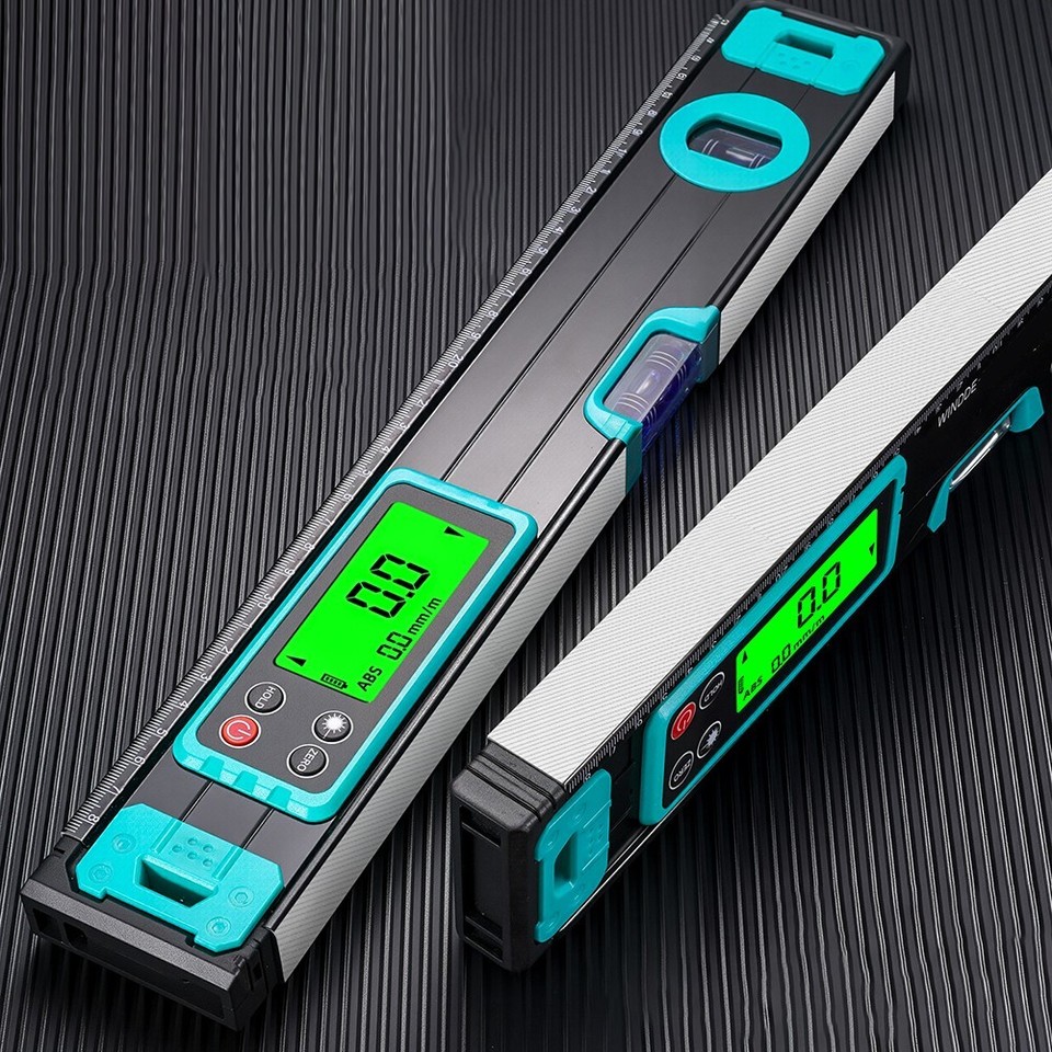 200 300 400 mm Digital LCD Level Ruler Magnetic Angle Meter for ...
