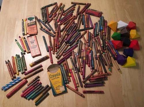 Vintage Lot Of 173 Crayons Crayola Binney Smith Prang Crayonex Jerrys ...