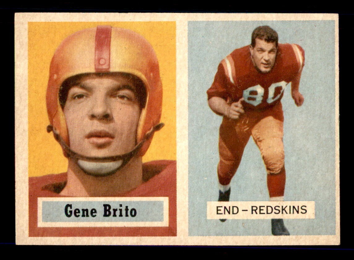 1957 Topps Football #48 Gene Brito NM | eBay