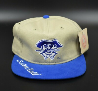 Seton Hall Pirates Vintage 90's Premore Adjustable Strapback Cap Hat | eBay