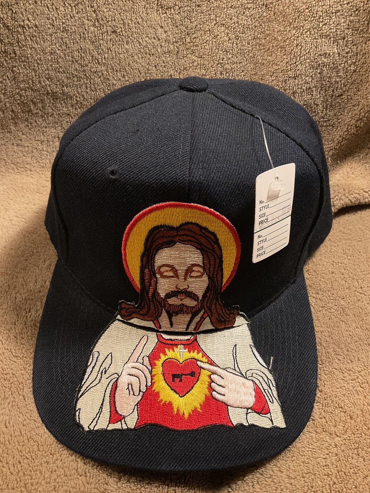 Vintage Jesus Christian Religious Snapback Hat Cap VT… - Gem