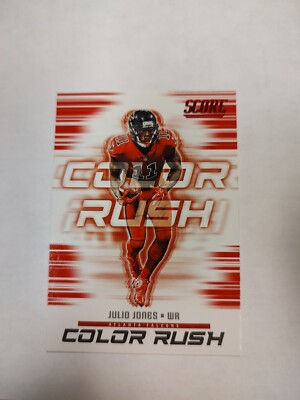 Julio Jones - 2018 Score Color Rush Red Parallel #15 - Falcons (PWE) | eBay