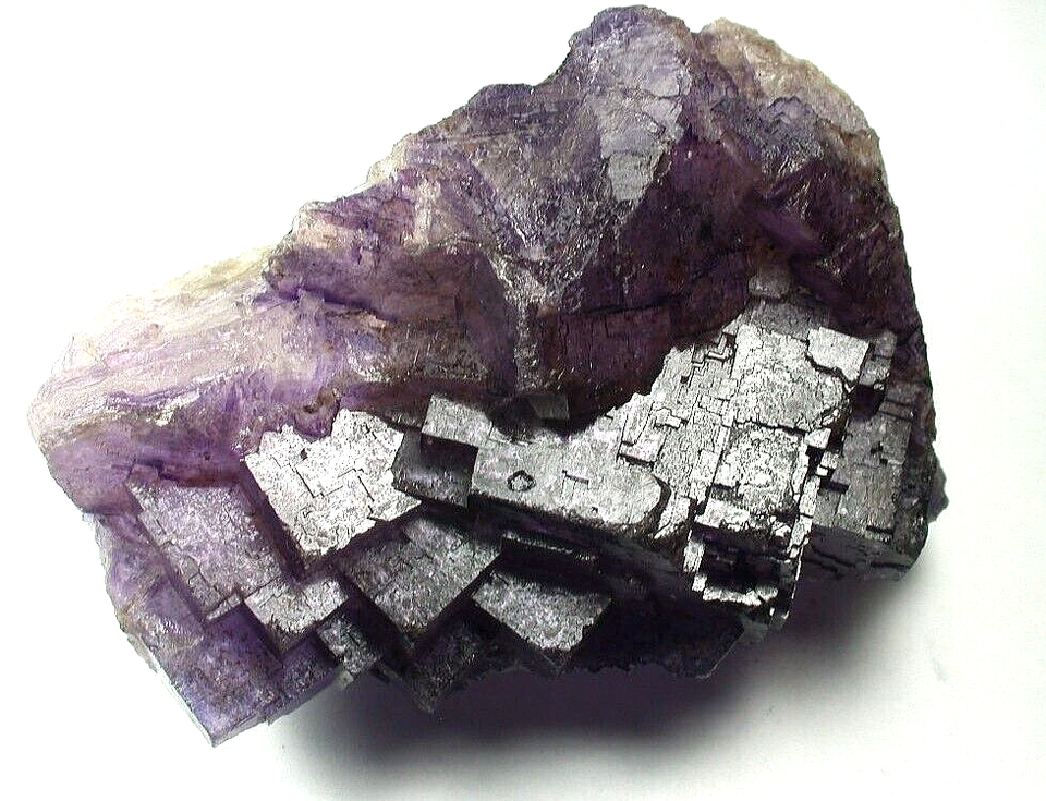 MINERALS : CUBIC FLUORITE XTL GROUP FROM MINERVA No. 1 MINE, ILLINOIS ...