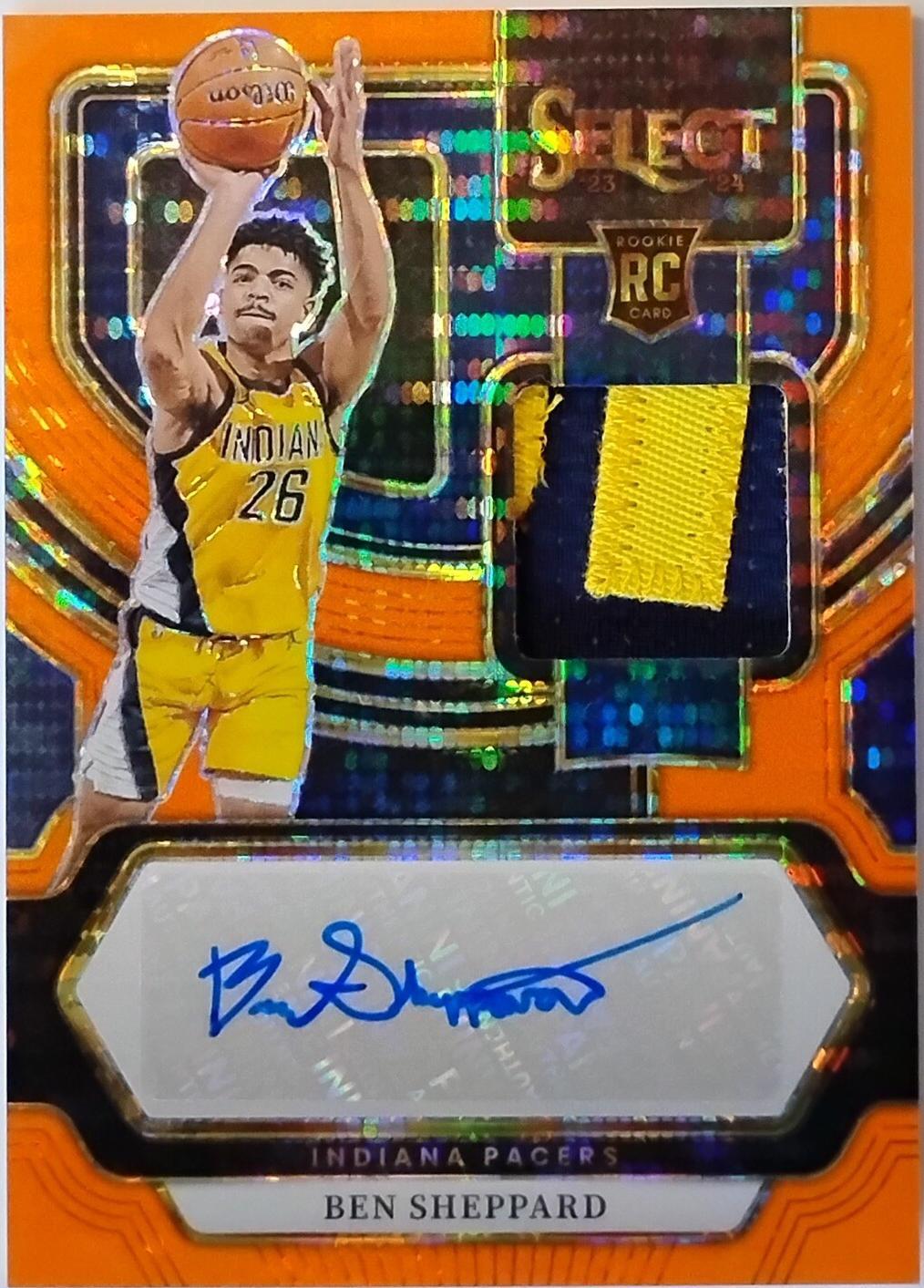 2023-24 Panini Select - Rookie Jersey Autographs Ben Sheppard #RJ-SHP ...