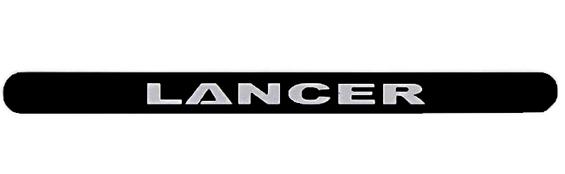 Black Brake Light "Lancer" Vinyl Sticker for 08-15 Lancer for ...
