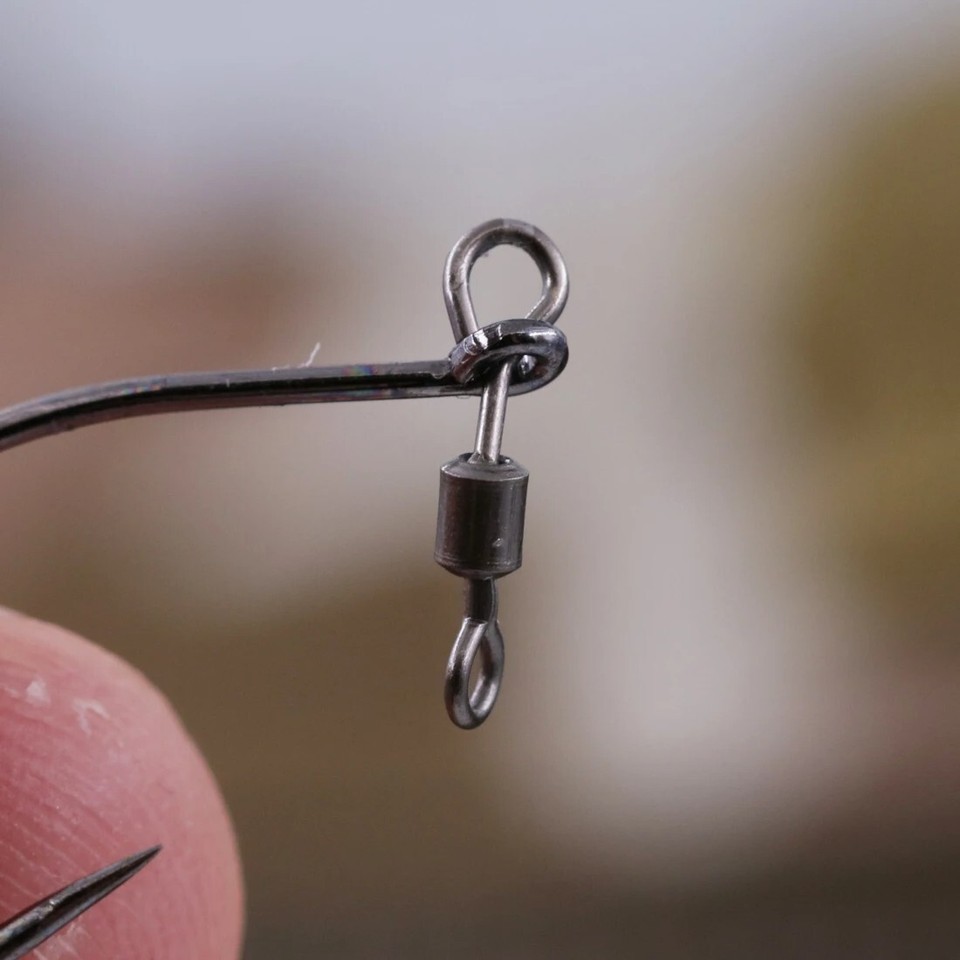 9KM Drop Shot Hooks with Swivel Soft Lure Hooks Worm Hooks for Bass ...