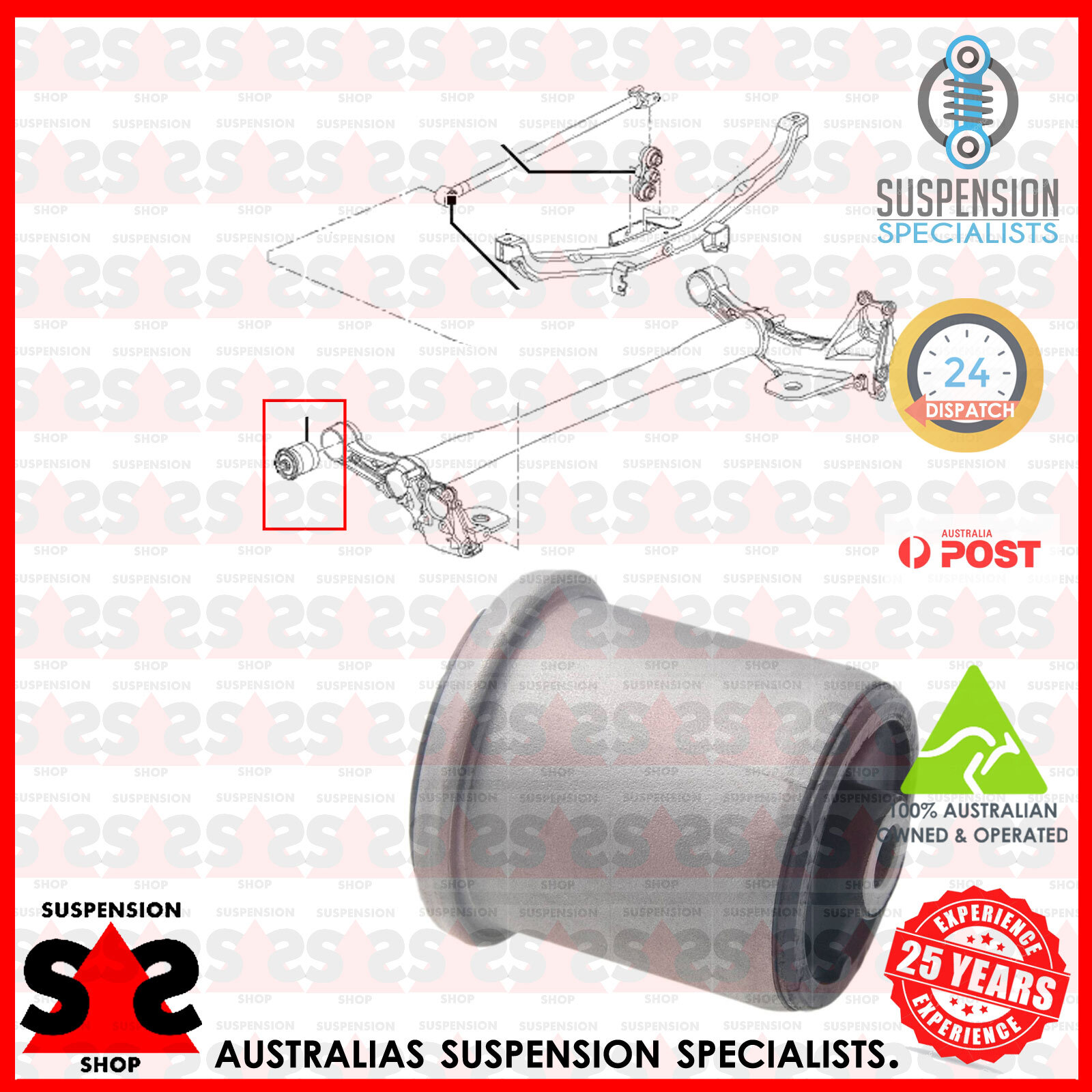 Rear Axle Bushing, Axle Beam Suit OPEL Zafira 1.6 (75) ZAFIRA TOURER C ...