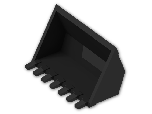 LEGO VEHICLE DIGGER BUCKET 7 TEET 3X6 (1 PCS) CHOOSE YOUR COLOR 30394 ...