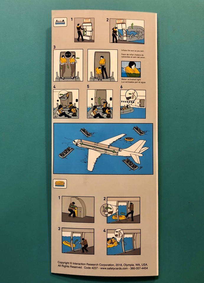 2018 JETBLUE SAFETY CARD-- AIRBUS 321 NEO | eBay