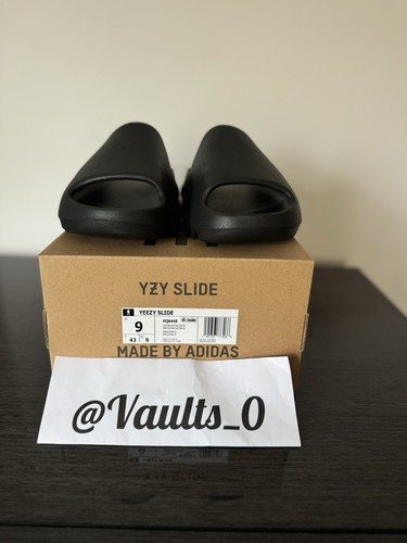Adidas Yeezy Slide Onyx (HQ6448) Men's Size 9 (100% Authentic With ...