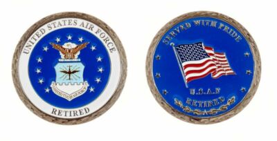 UNITED STATES AIR FORCE RETIRED MILITARY 1.75" CHALLENGE COIN | eBay