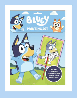 Bluey Childrens Painting Set - Bluey Kids Drawing Set - FREE NEXT DAY ...