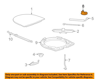 GM OEM Jack-Rear Body & Floor-Spare Tire Retnr 11562183 | eBay