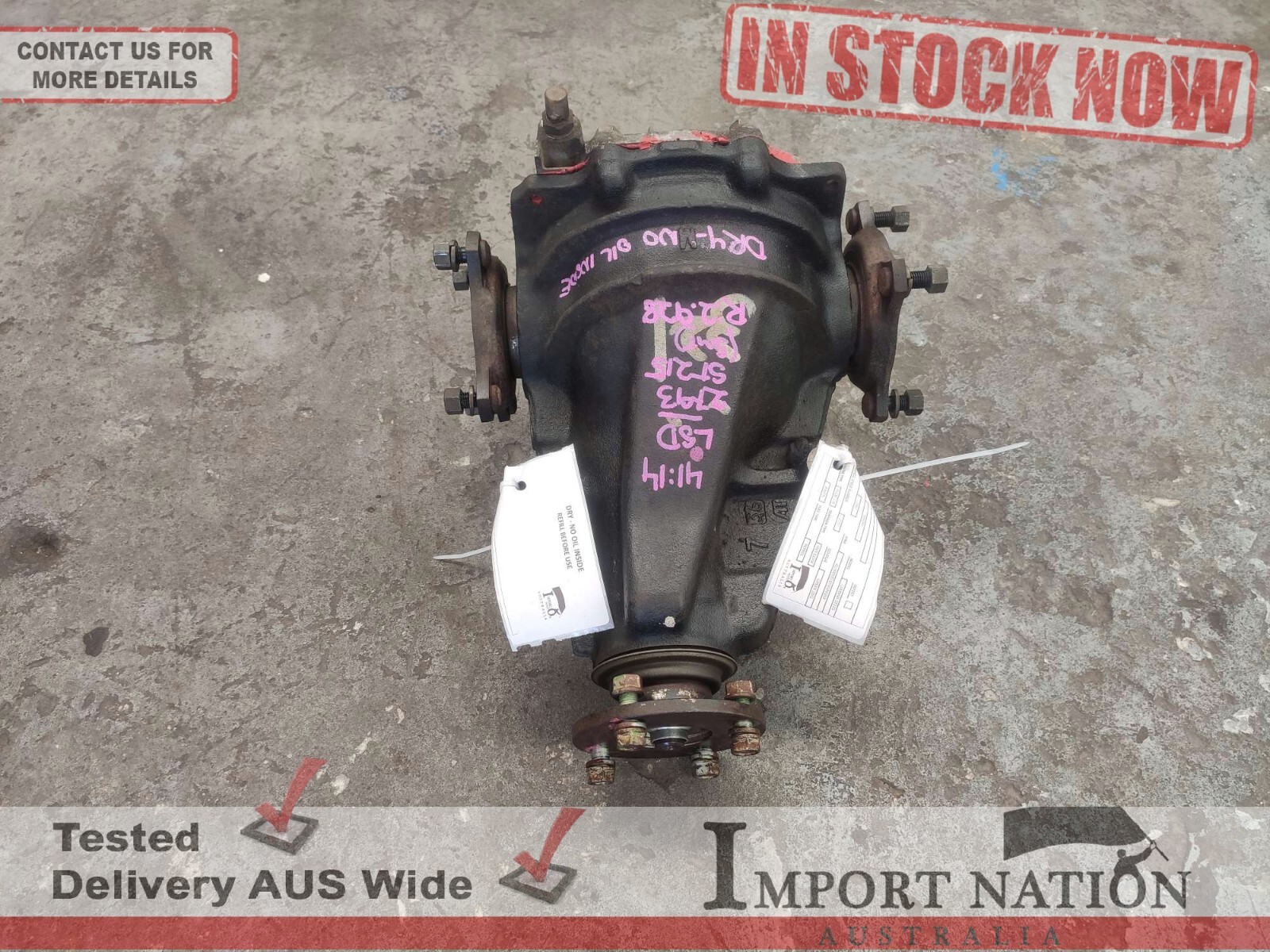 TOYOTA CALDINA ST215 USED REAR LIMITED SLIP DIFFERENTIAL 2.928 RATIO ...