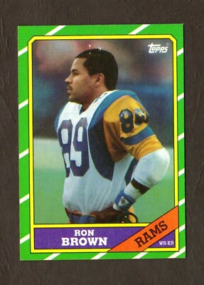 1986 Topps Football Card #80 Ron Brown - Los Angeles Rams | eBay