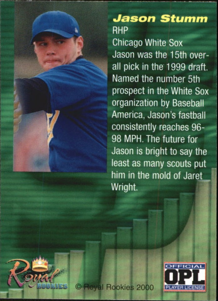 2000 Royal Rookies Futures High Yield #3 Jason Stumm | eBay