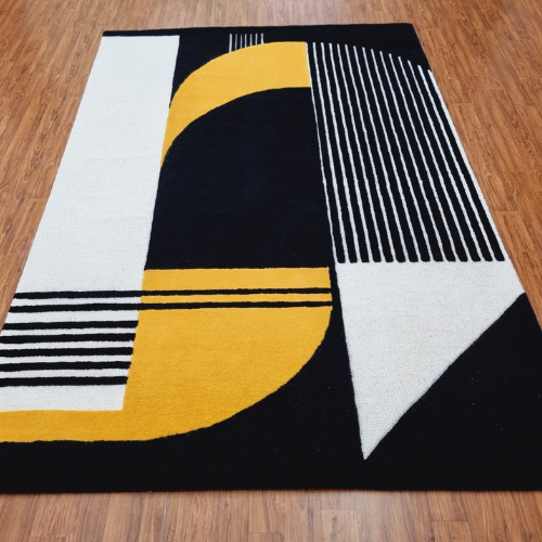 HAND-TUFTED MODERN DESIGN RUG, SOFT & DURABLE 100% WOOL CARPET ...