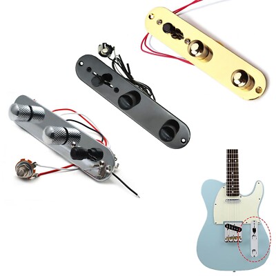 Electric Guitar Control Plate 3 Way Switch Socket Gold Chrome Black For ...