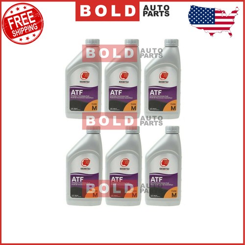 Set of 6 Quarts Auto Trans ATF Type M Oil Fluids Idemitsu for Ford ...