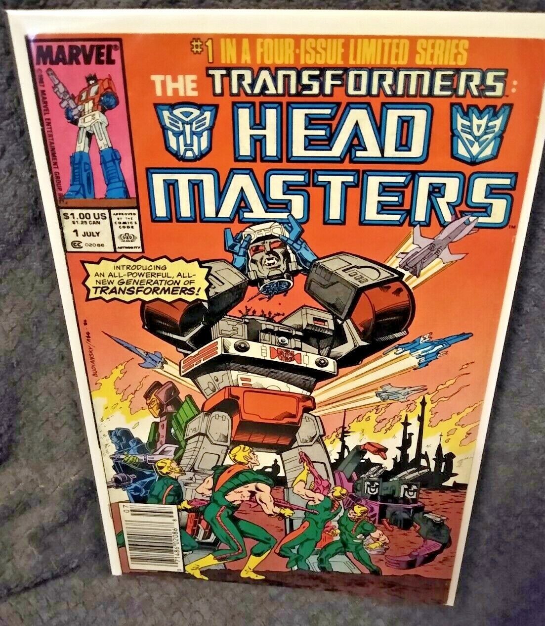 TRANSFORMERS : Headmasters #1 F/VF 1987 Marvel - Frank Springer art ...