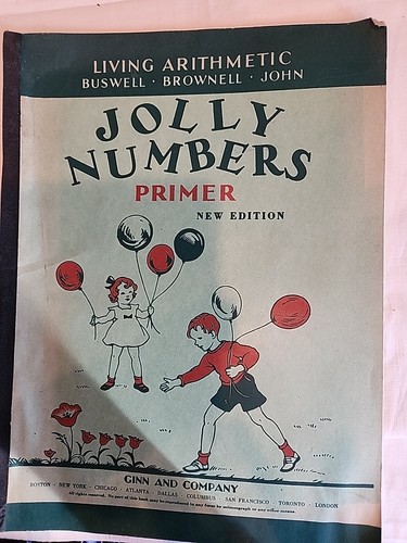 Vintage Jolly Numbers Primer Living Arithmetic Book Paperback Ginn And ...