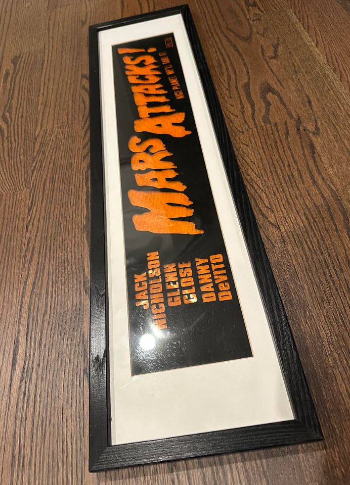 MARS ATTACKS Movie POSTER Rare Framed 1996 | eBay