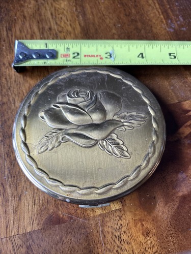 Rose Brass Makeup Compact Large | eBay