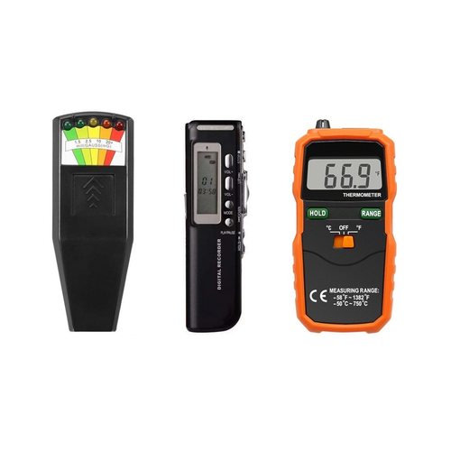 Ghost Hunting 3Kit Paranormal Equipment EMF Meter EVP Recorder LCD ...