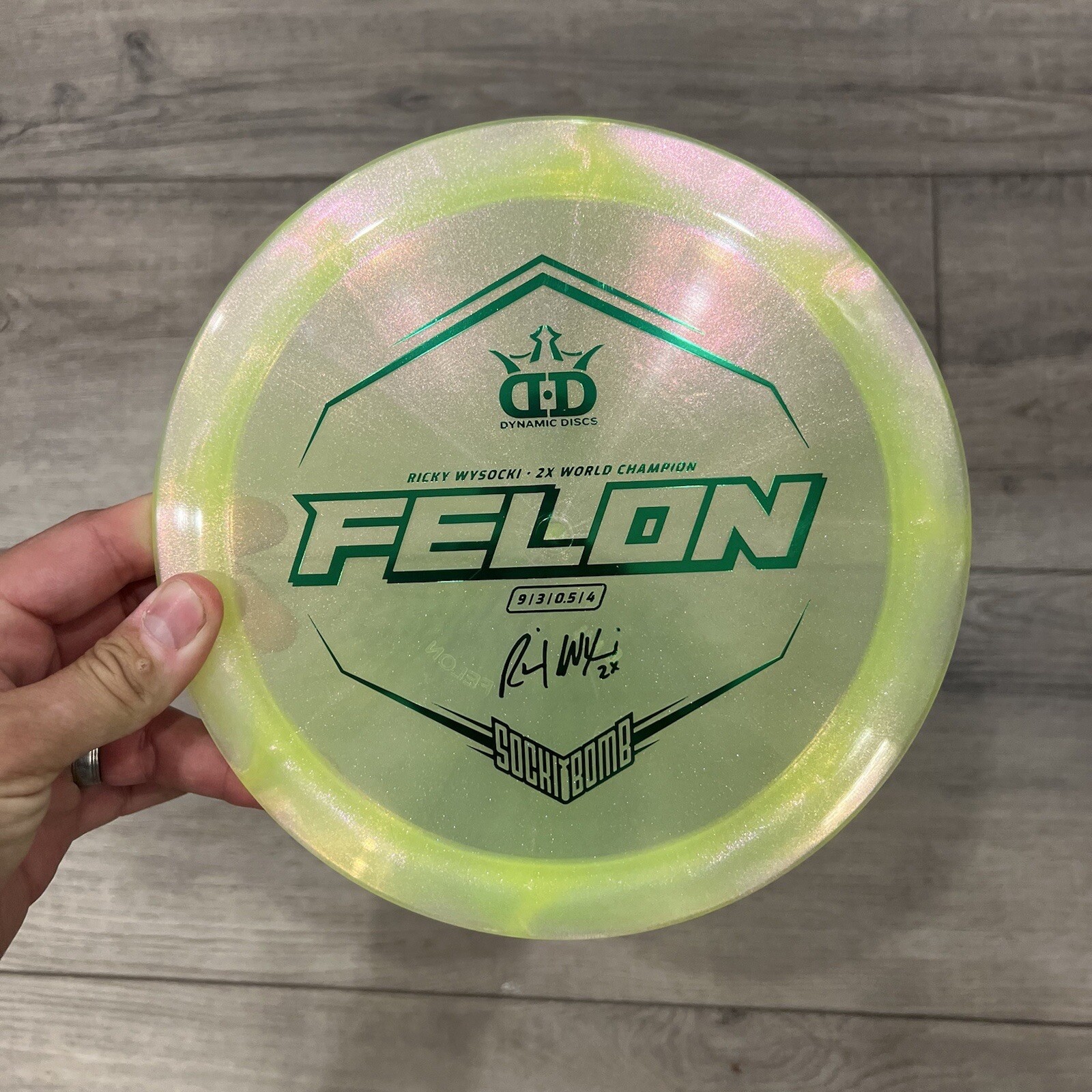 Dynamic Discs Ricky Wysocki Lucid Ice Glimmer Felon 171g | eBay