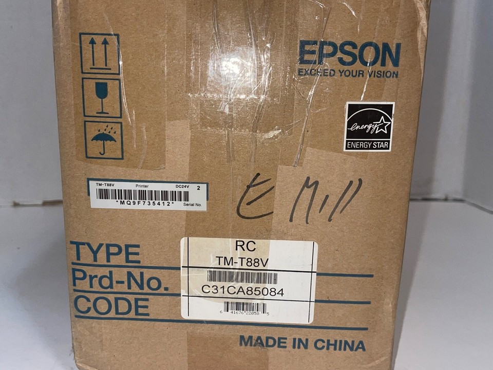 Epson M244A TM-T88V Thermal POS Receipt Printer Serial / USB NEW OPEN ...