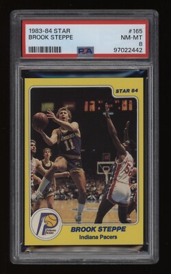 1983-84 Brook Steppe PSA 8 Star Basketball #165 *NICE* Low POP2 Invest ...