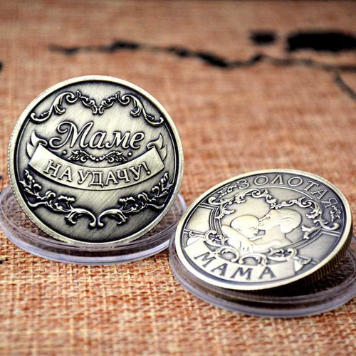 MAMA Mame Commemorative Coin Round Collectors Souvenir Gold Mother Coin ...