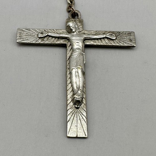 J Lambert Rucki Crucifix Cross Pendant France Designer Silver Icon ...