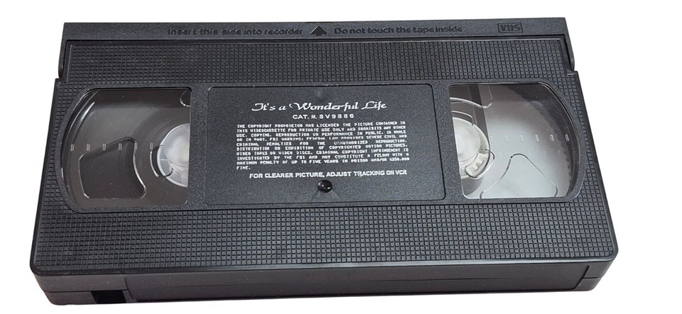 Its A Wonderful Life VHS Tape Colorized Version Stewart Reed ...