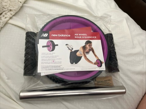 New Balance Ab Wheel Workout Home Gym Tummy Control Upper Body Exercise ...