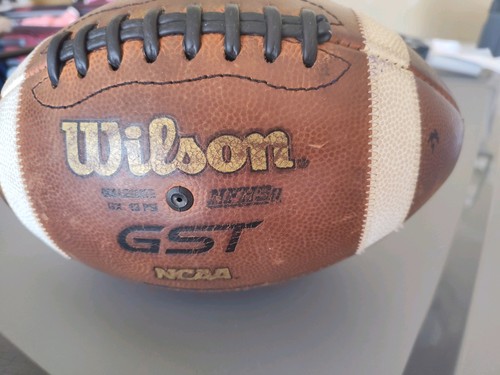 Wilson GST NCAA Collegiate Football Leather Fully Inflated | eBay