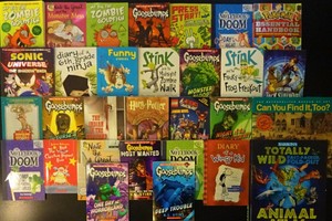 Lot of 30 Young Adult Books, Age 9-12, Legos Goosebumps Diary Wimpy Kid ...