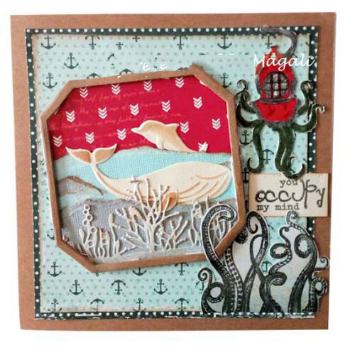 Fish Fishing Net Metal Cutting Dies Scrapbooking Paper Card Embossing ...