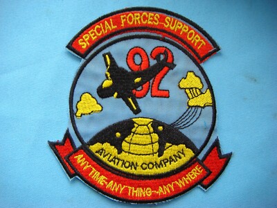 VIETNAM WAR PATCH, US SPECIAL FORCES SUPPORT 92th AVIATION COMPANY. | eBay