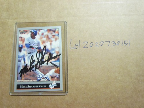 1992 Leaf Mike Sharperson signed Baseball Card | eBay