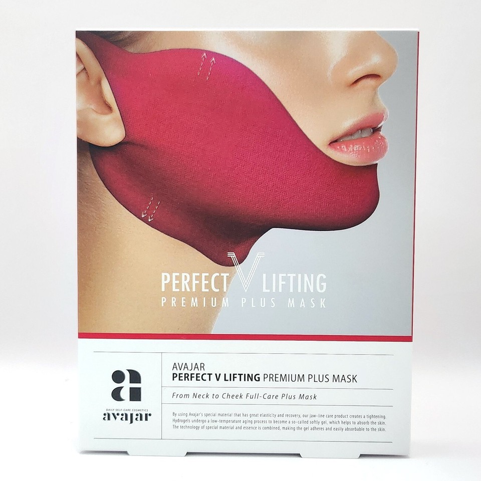Avajar Perfect V Lifting Premium Plus Mask 14g x 5pcs Elasticity Moist ...