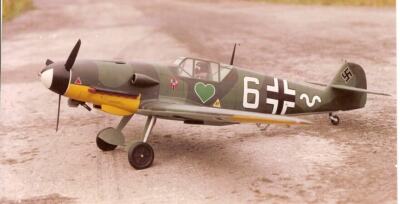 Messerschmitt BF109F 61" RC SCALE MODEL PLANE PLAN-Brian Taylor | eBay UK