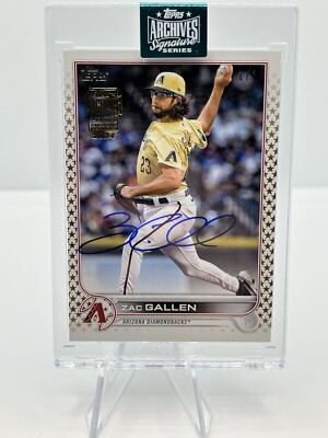 2022 Topps Series 2 - #562 Zac Gallen 1/1 Auto New 2024 Topps Signature ...