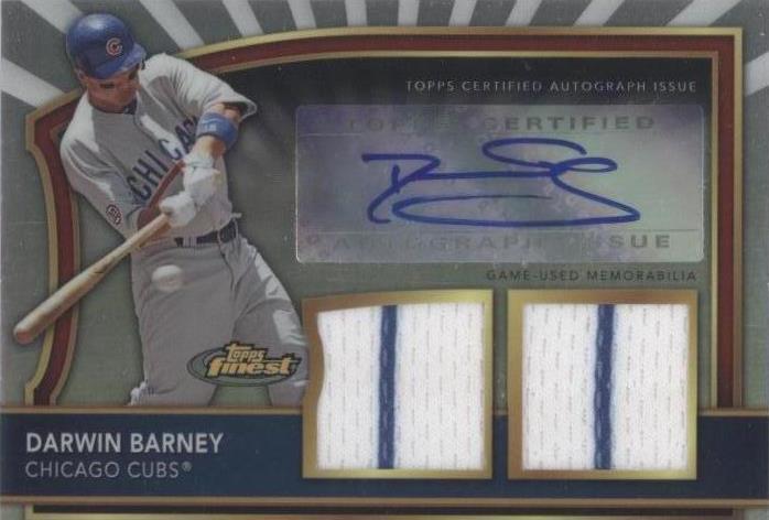 2011 Topps Finest - Darwin Barney #92 Refractor Rookie Autographed Dual ...