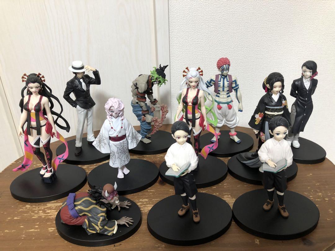 Demon slayer Kimetsu No Yaiba Figure lot akaza Muzan Kibutsuji daki ...