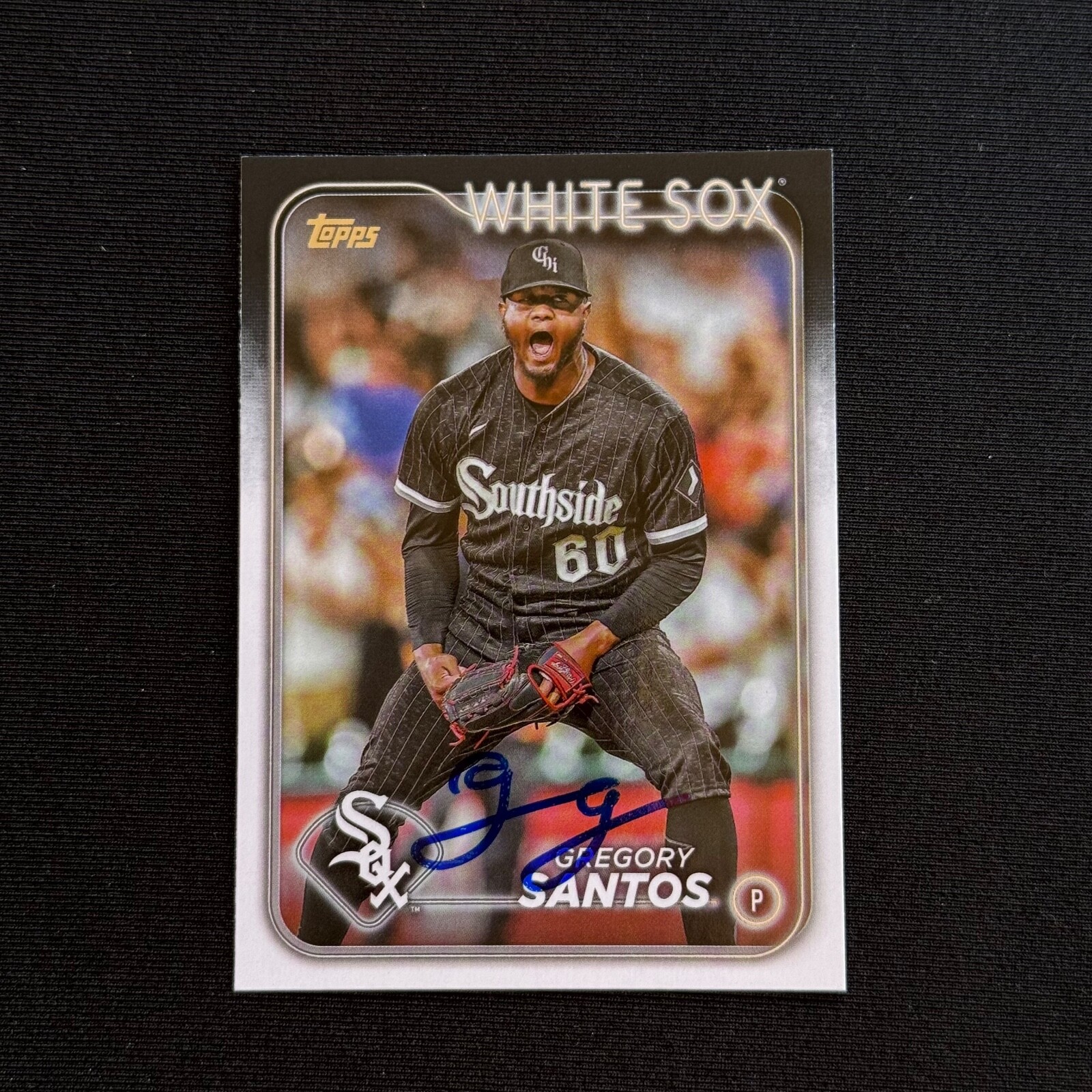 GREGORY SANTOS Signed Autographed 2024 Topps Series 1 One White Sox ...