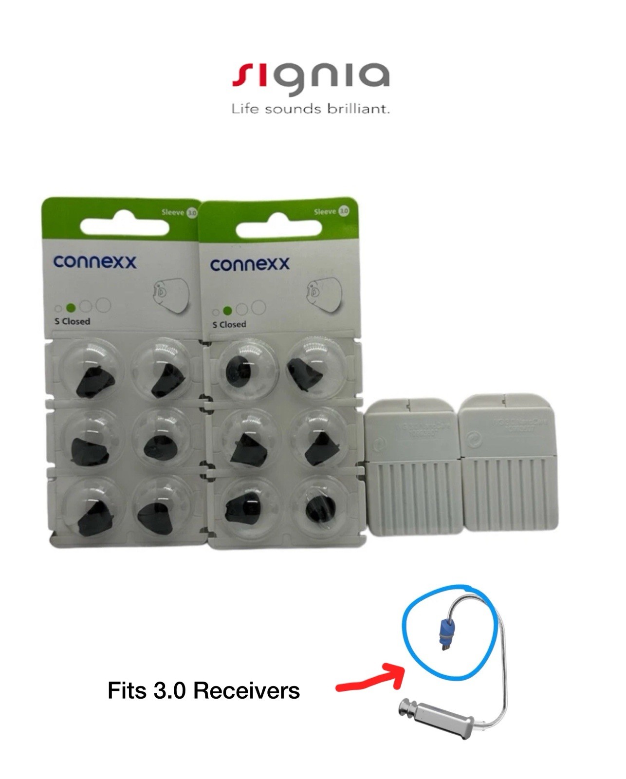 Signia 3.0 Sleeves Size Small Closed & 3.0 Nanocare filters (2 pack) | eBay