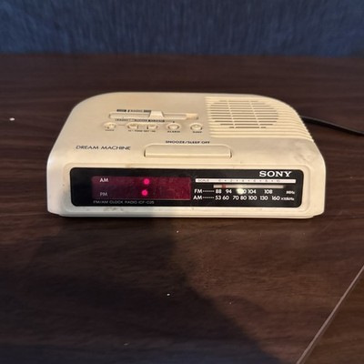 🔥Vintage SONY Dream Machine Clock Radio AM FM Alarm Model ICF-C25 ...