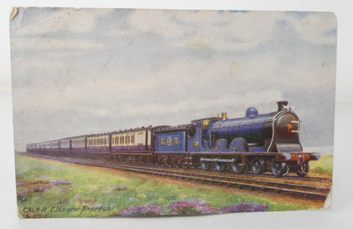 Steam Express Train Caledonian Railway Glasgow Express Postcard ...