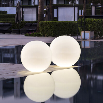 2X LED Solar/Charger Outdoor Garden Christmas RGB Ball Light IP65 with ...